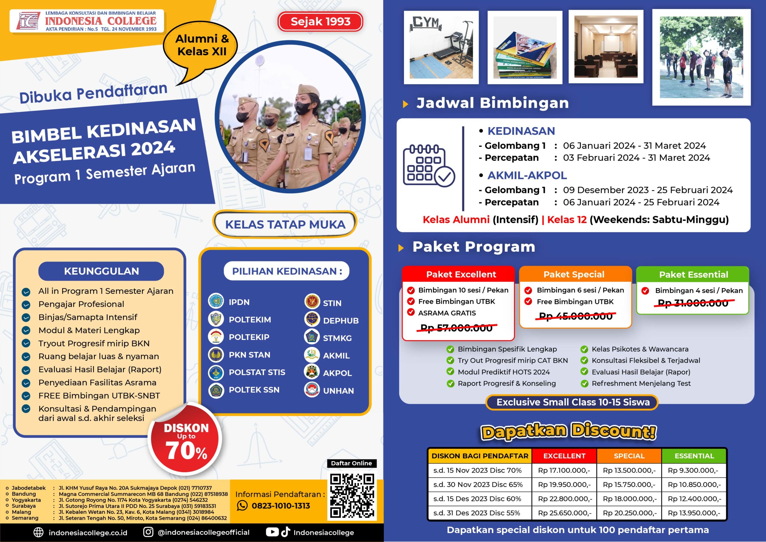 Brosur Bimbel - Bimbel Kedinasan 2024