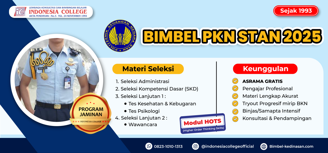 Bimbel PKN STAN - Bimbel Kedinasan